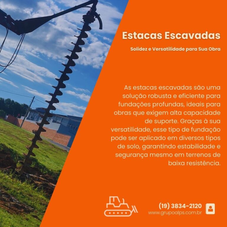 Tipos de Estacas Escavadas: Conheça suas Características e Usos - Blog ...